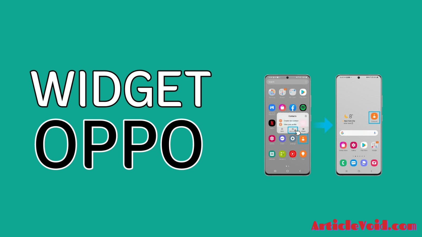 Cara Menampilkan Widget Di Oppo Dengan Mudah